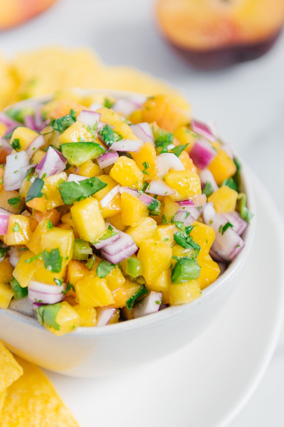 Best Peach Salsa - Quick and Easy! - Eating by Elaine