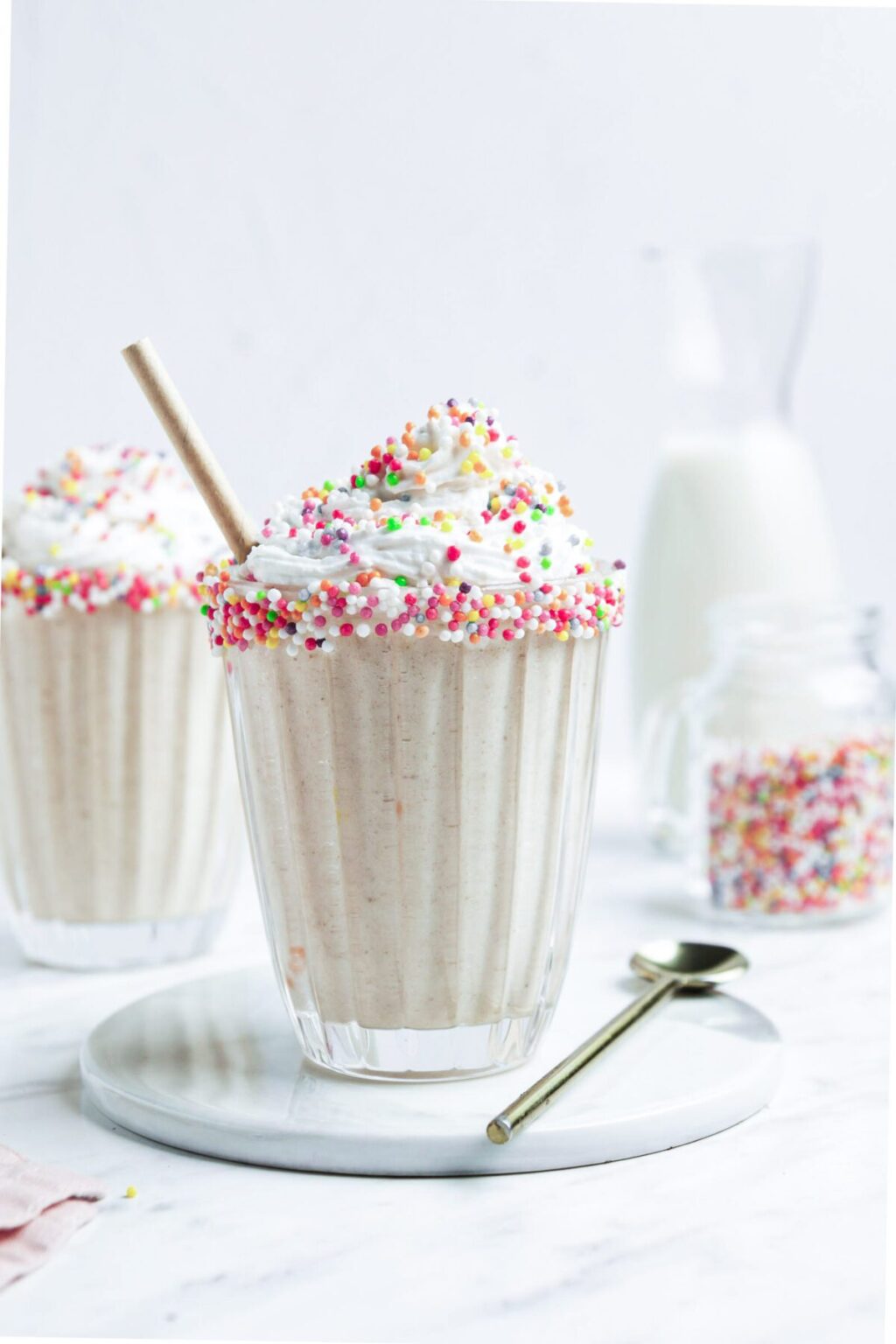 Vegan Healthy Birthday Cake Smoothie - Eating by Elaine