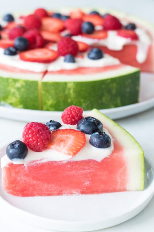 Easy Vegan Watermelon Pizza - Eating by Elaine
