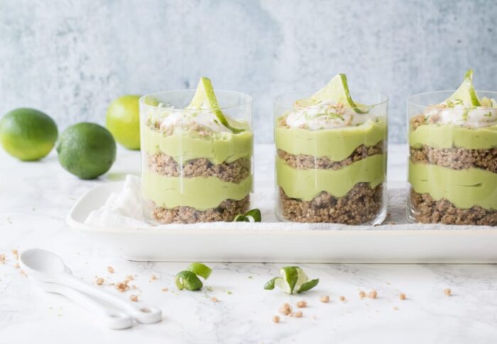 Vegan Key Lime Pie Pudding Parfaits with Avocados (gluten-free + nut ...
