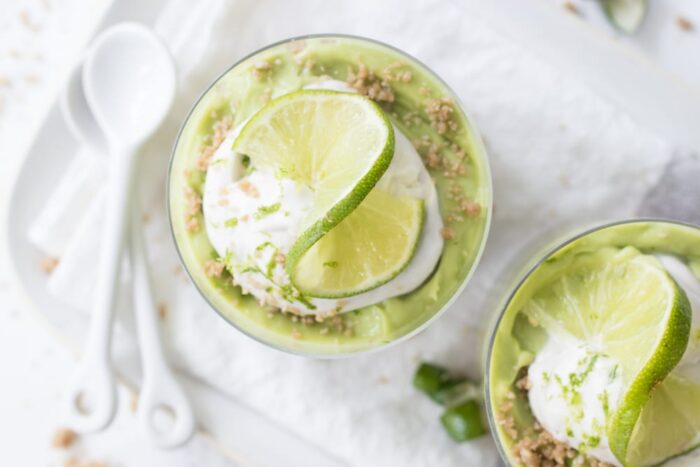 Vegan Key Lime Pie Pudding Parfaits with Avocados (gluten-free + nut ...