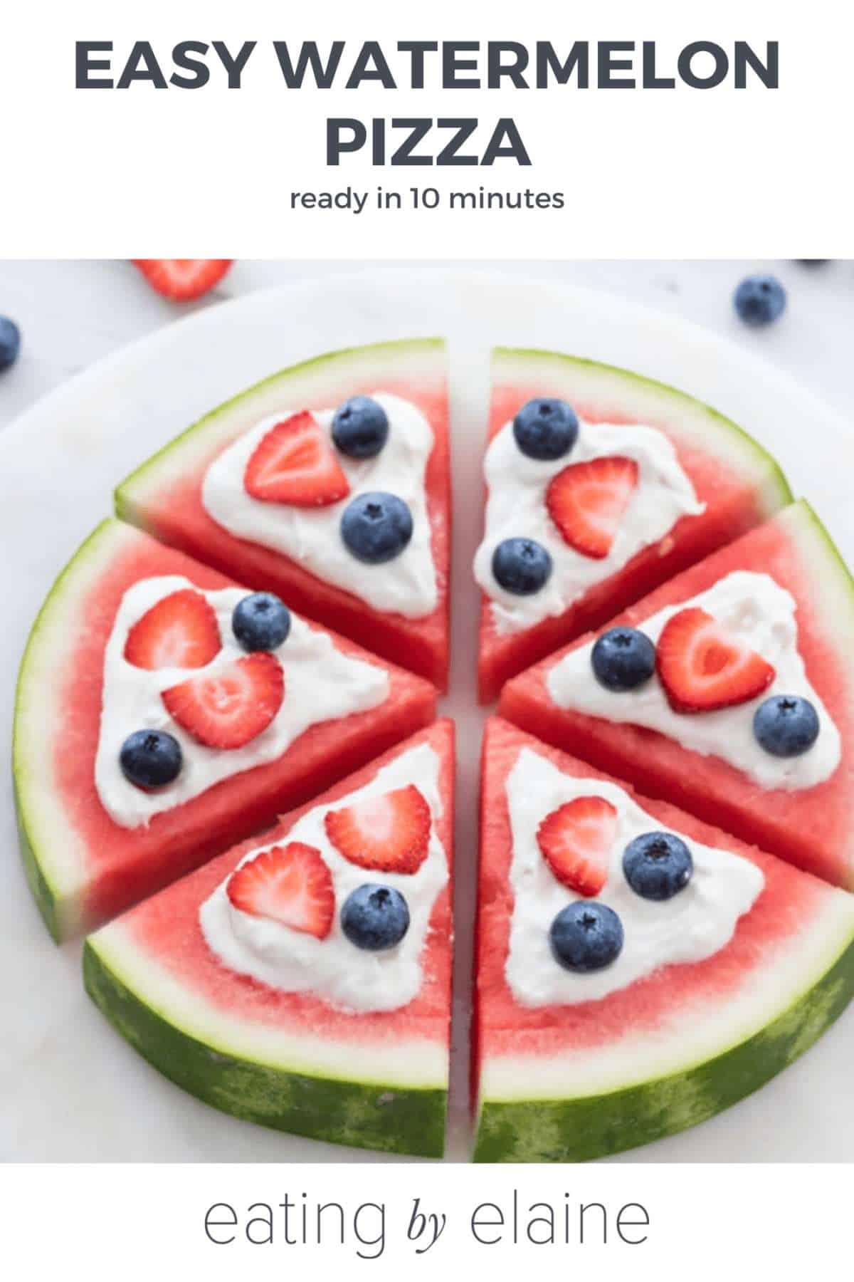 Easy Vegan Watermelon Pizza - Eating by Elaine