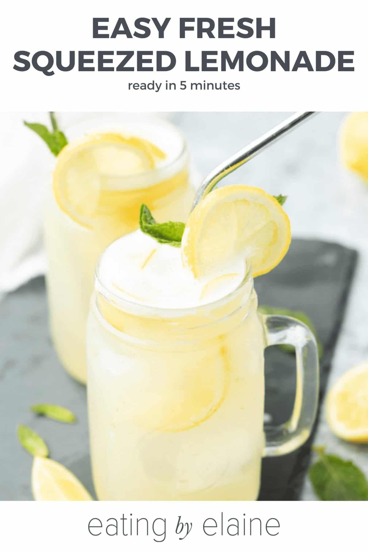 Easy Fresh Squeezed Lemonade - Eating by Elaine