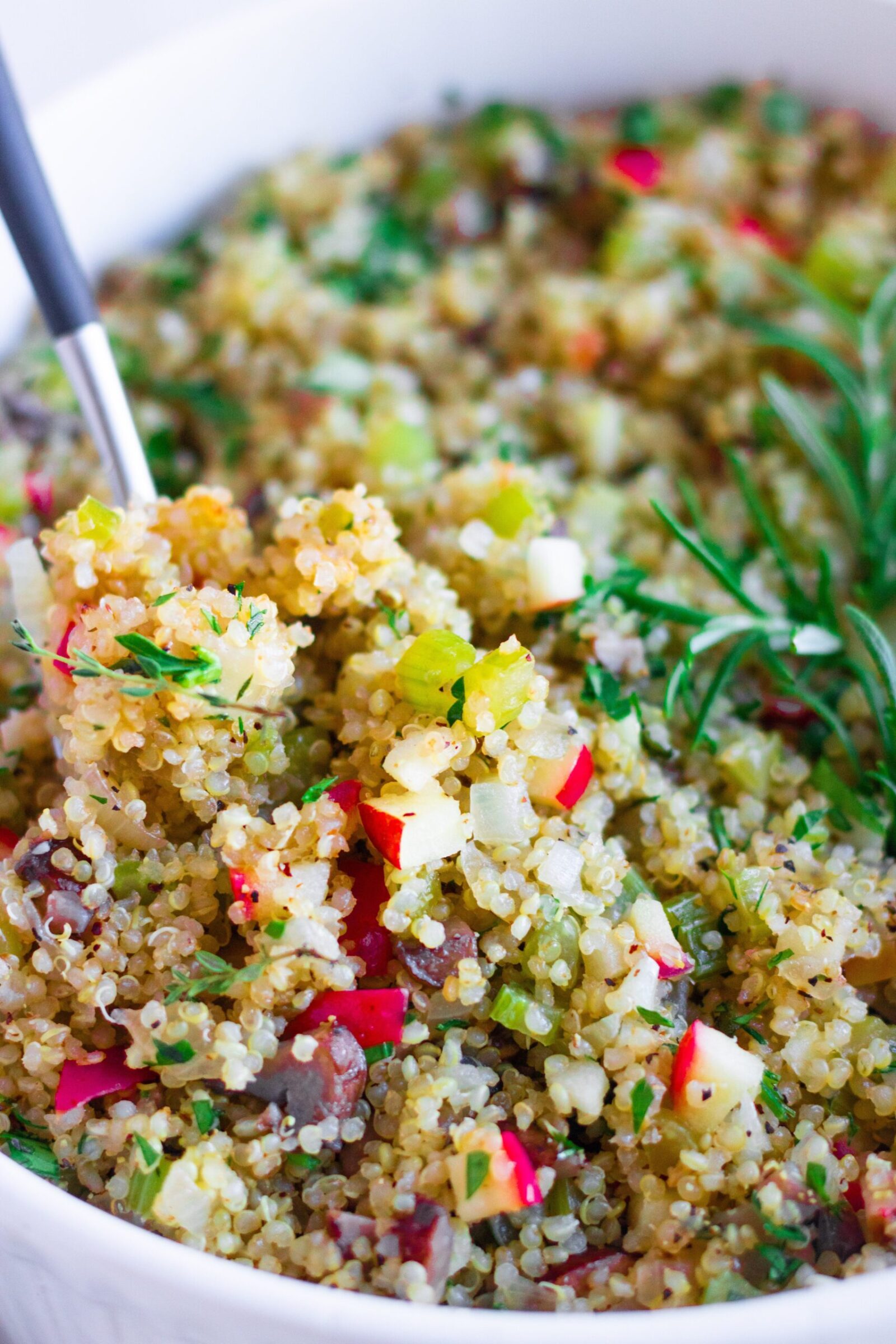 Quinoa Stuffing (Vegan + Gluten-Free) - Eating by Elaine