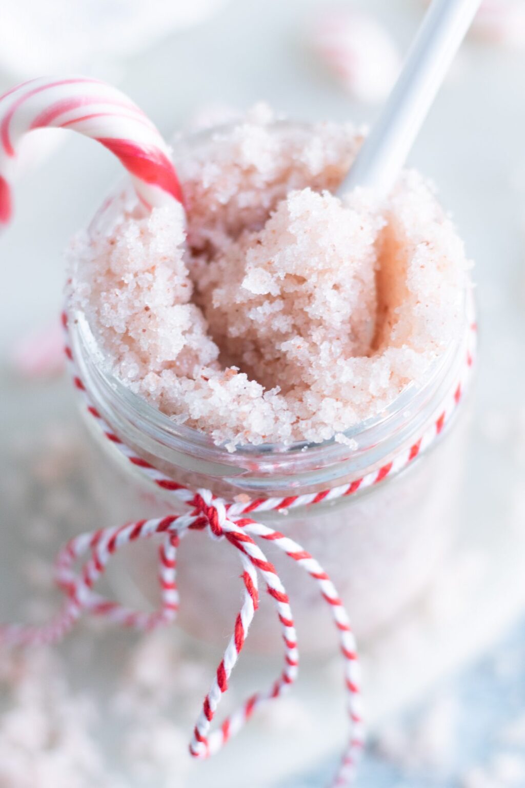 Homemade Peppermint Body Scrub (Candy Cane Themed for Holiday Gifting ...