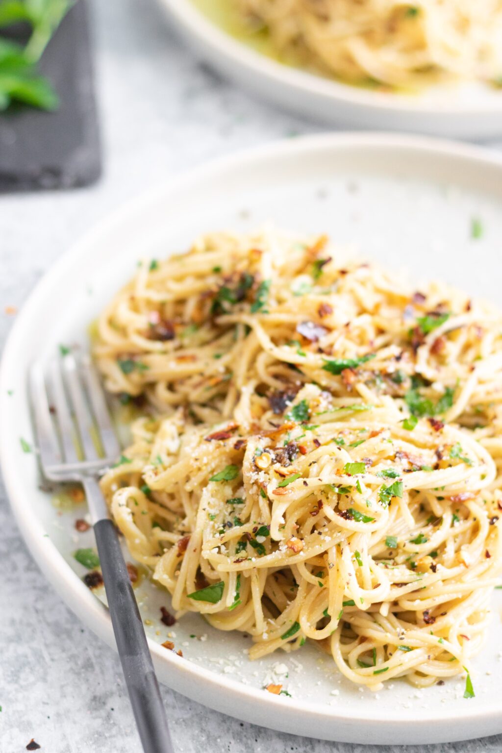 Olive Oil and Garlic Pasta (Spaghetti Aglio e Olio)