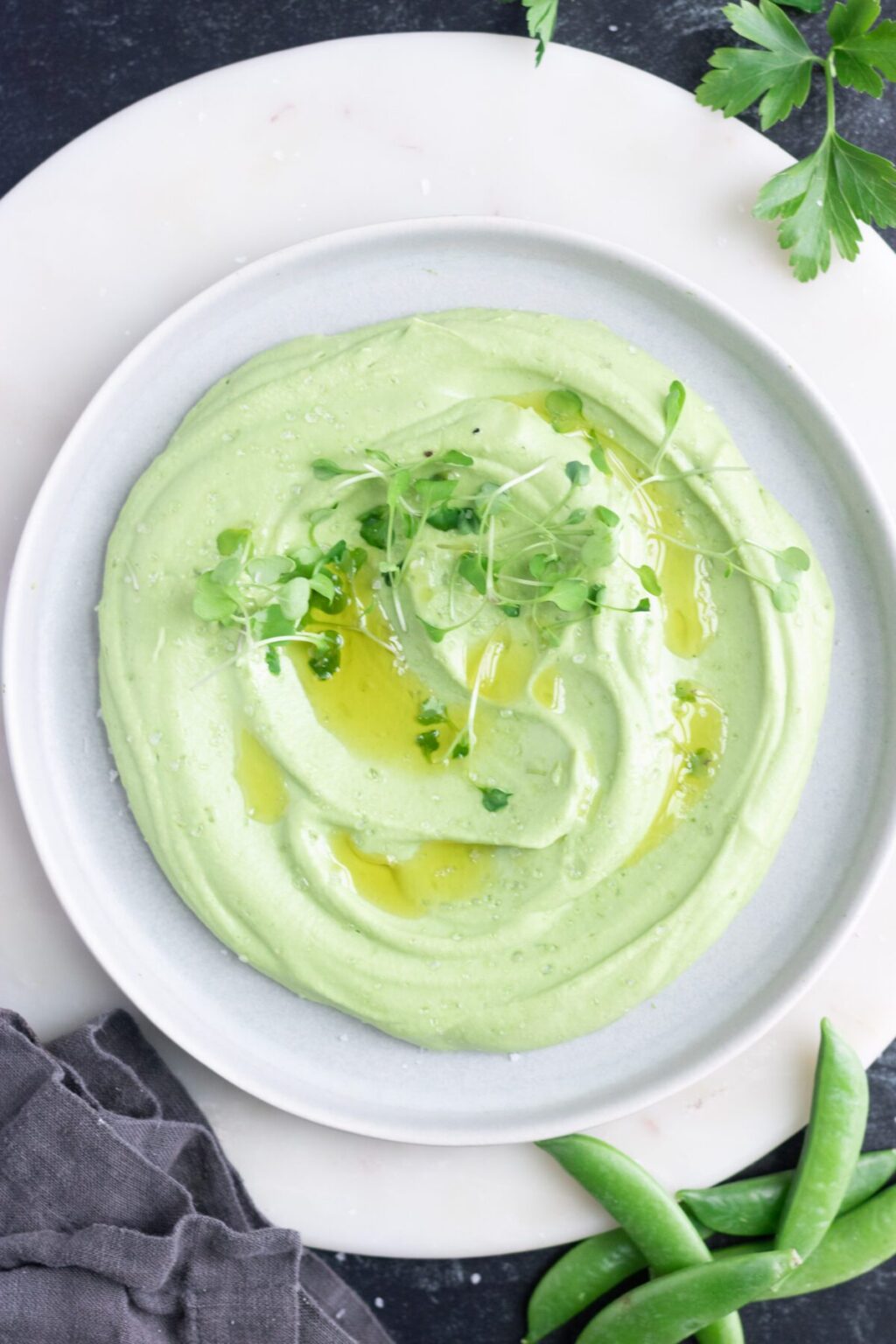 Easy Green Hummus (dye-free) - Eating by Elaine