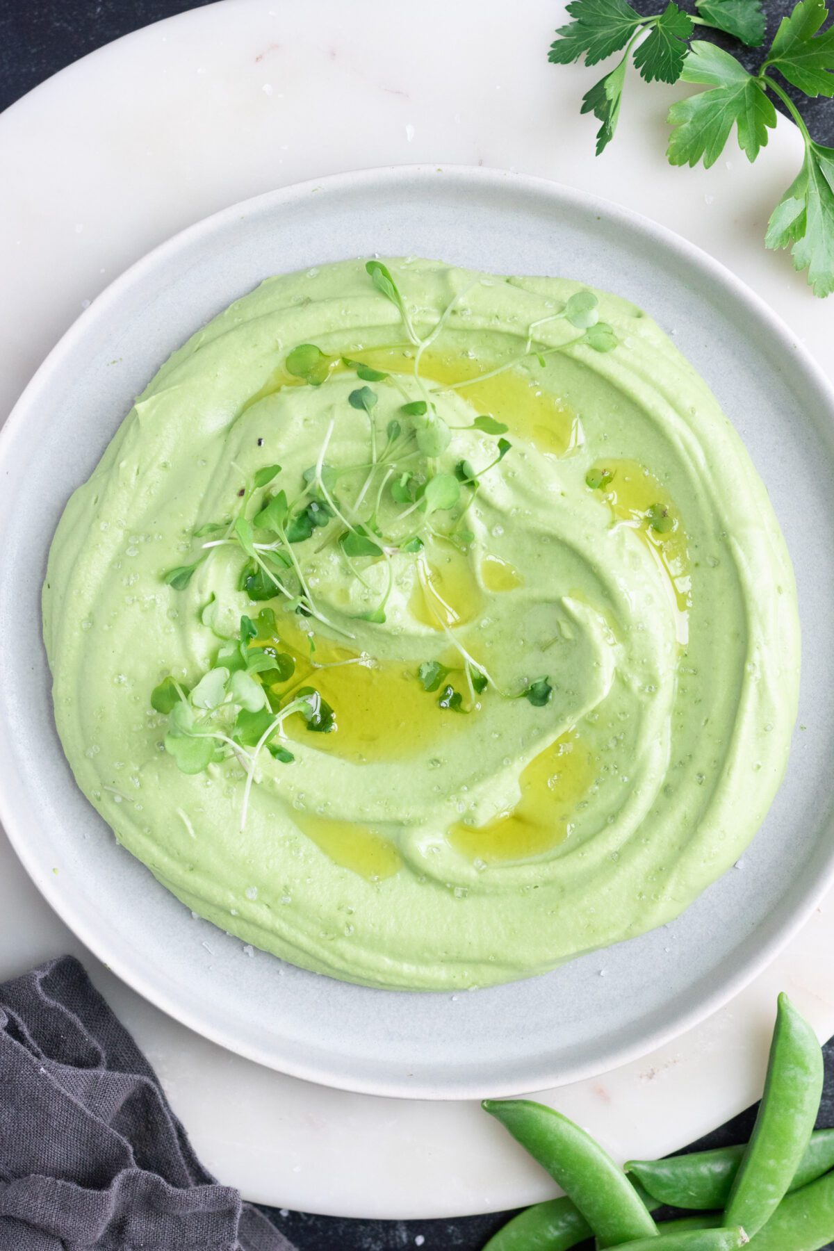 Easy Green Hummus (dye-free) - Eating by Elaine