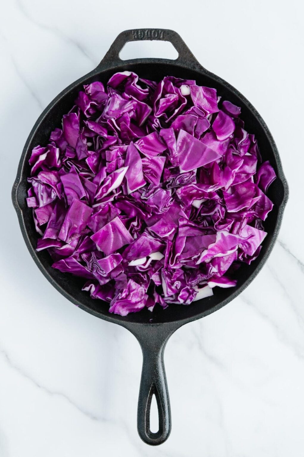 Easy Sesame Garlic Sautéed Purple Cabbage - Eating by Elaine