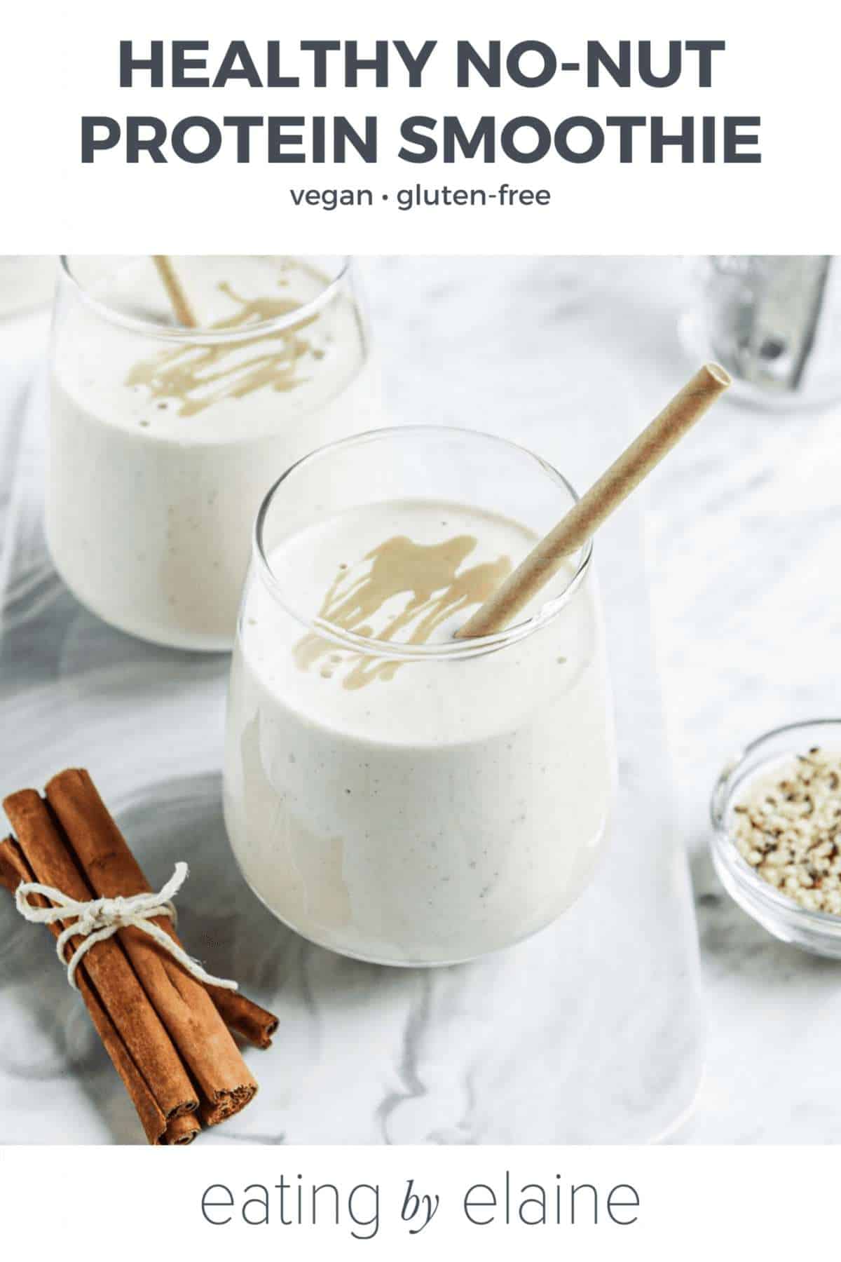 Easy No-Nut Vegan Protein Smoothie (no banana and no protein powders ...