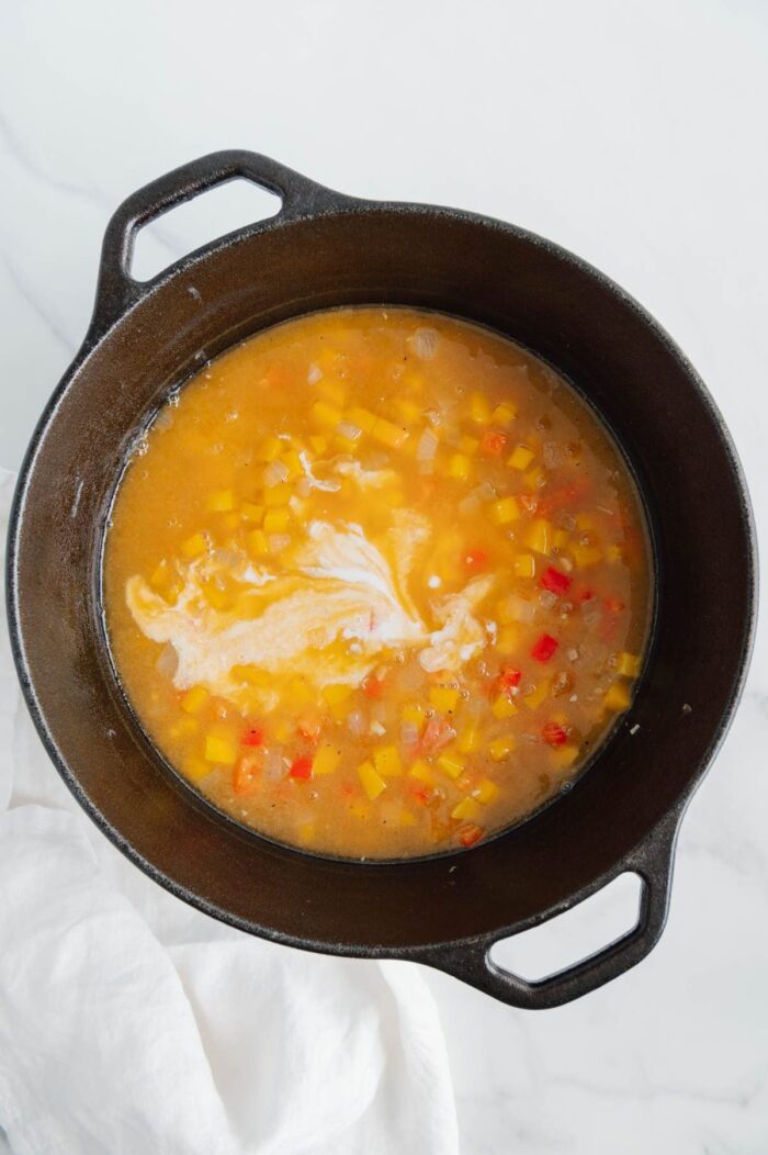 Butternut Squash Coconut Orzo Soup (vegan + gluten-free) - Eating by Elaine