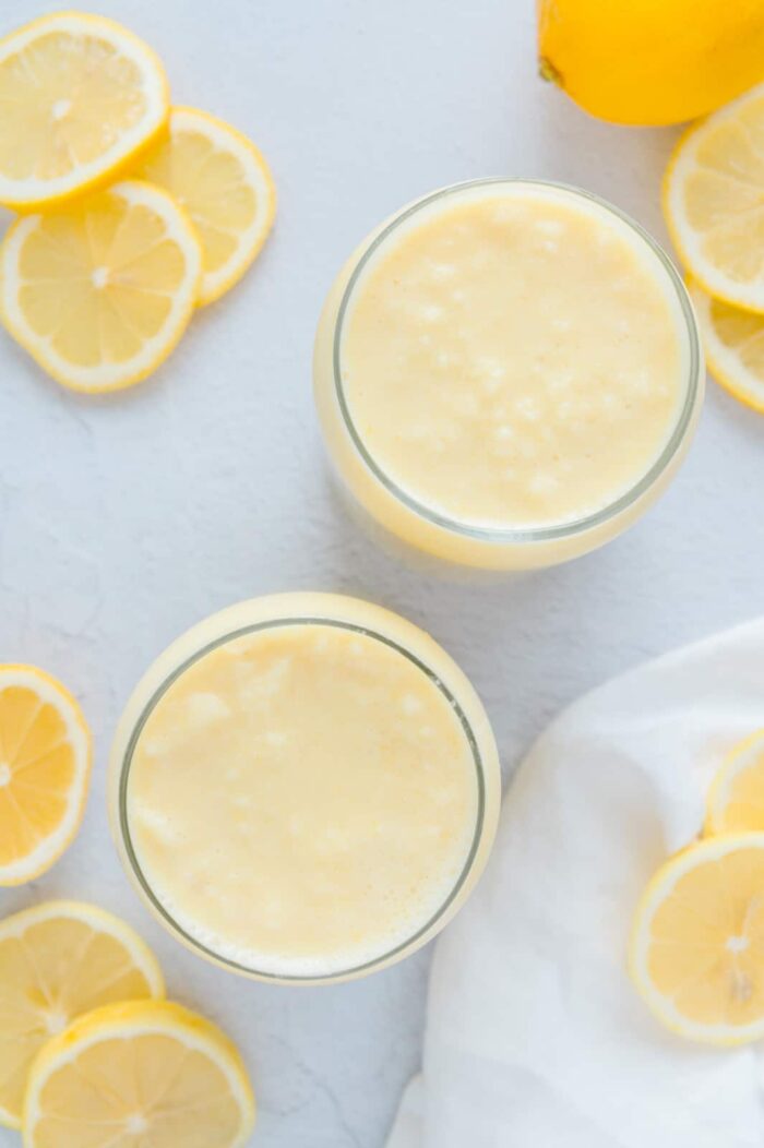 Creamy Vegan Lemon Smoothie - Eating by Elaine