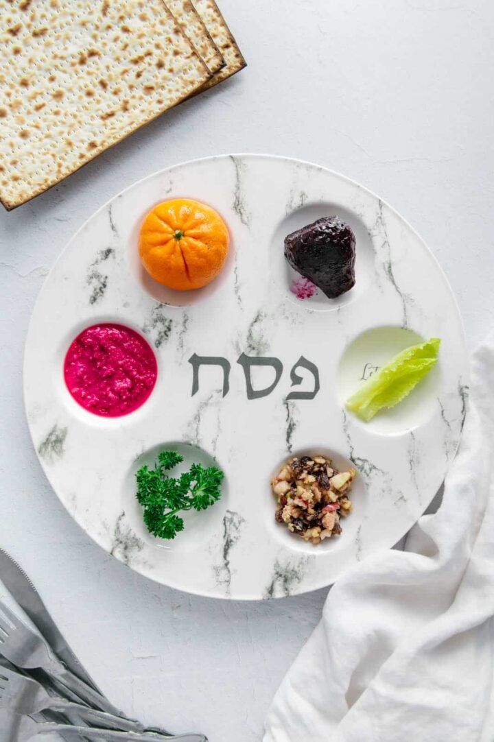 How to Create a Modern and Vegan Seder Plate - Eating by Elaine