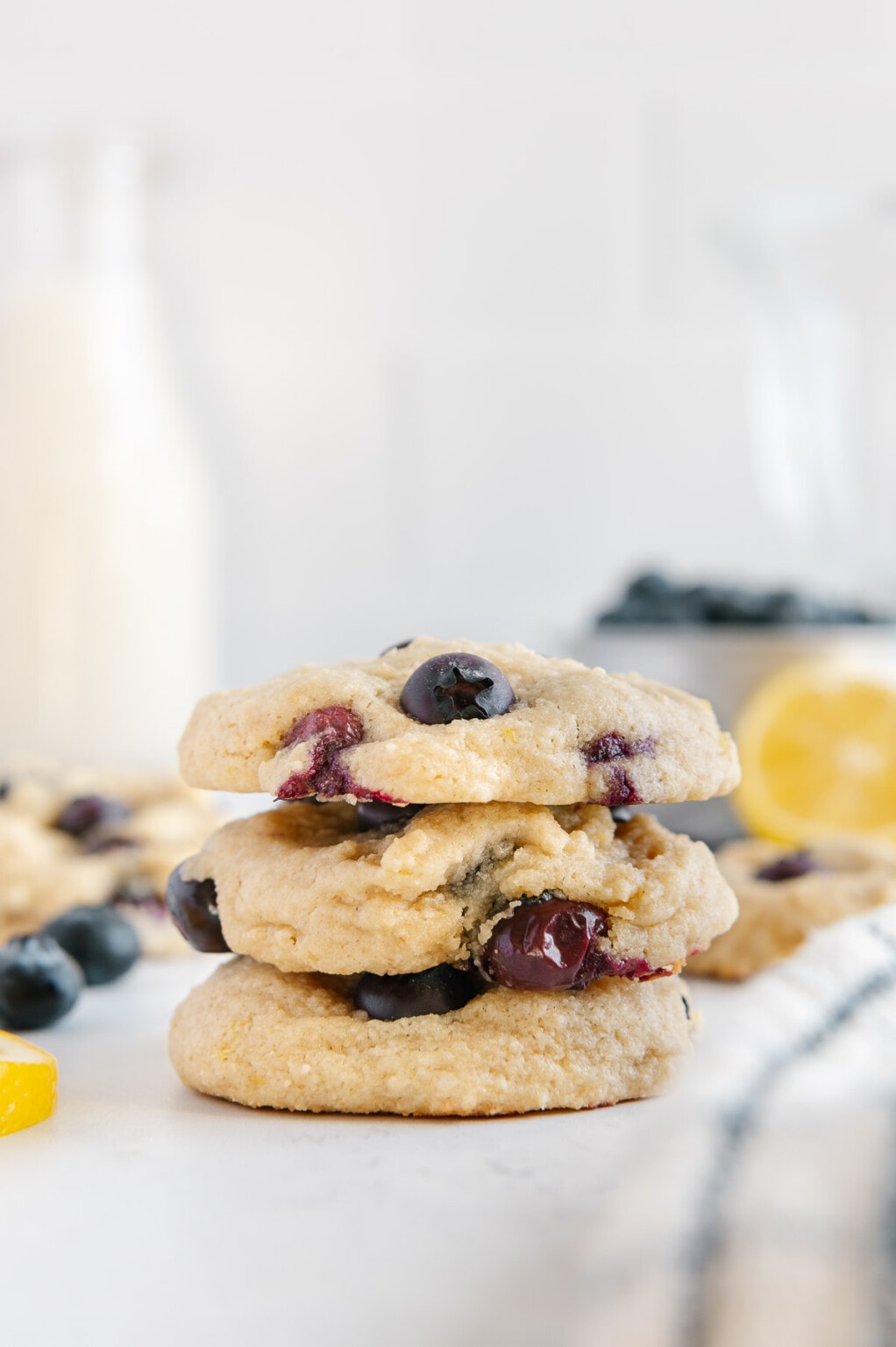 Soft and Chewy Lemon Blueberry Cookies (Vegan + Gluten-Free) - Eating ...