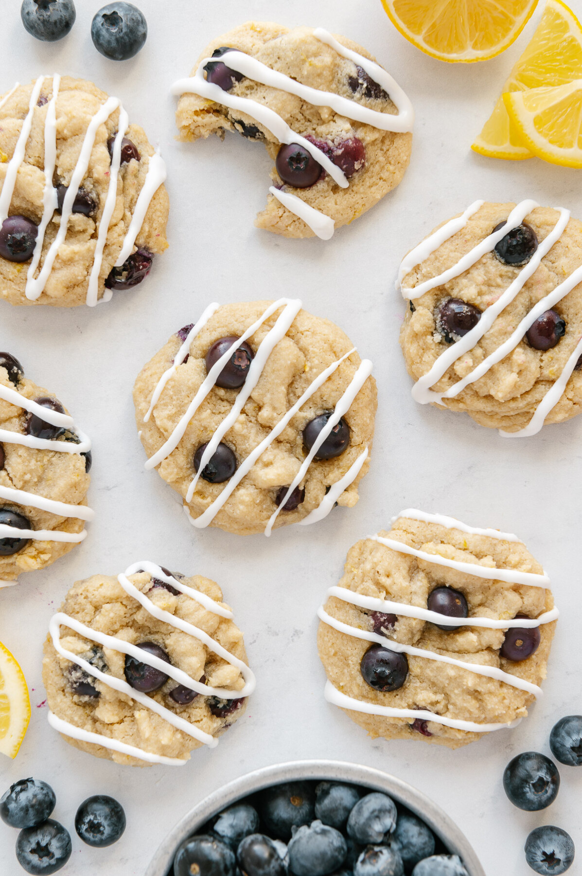 Soft and Chewy Lemon Blueberry Cookies (Vegan + Gluten-Free) - Eating ...