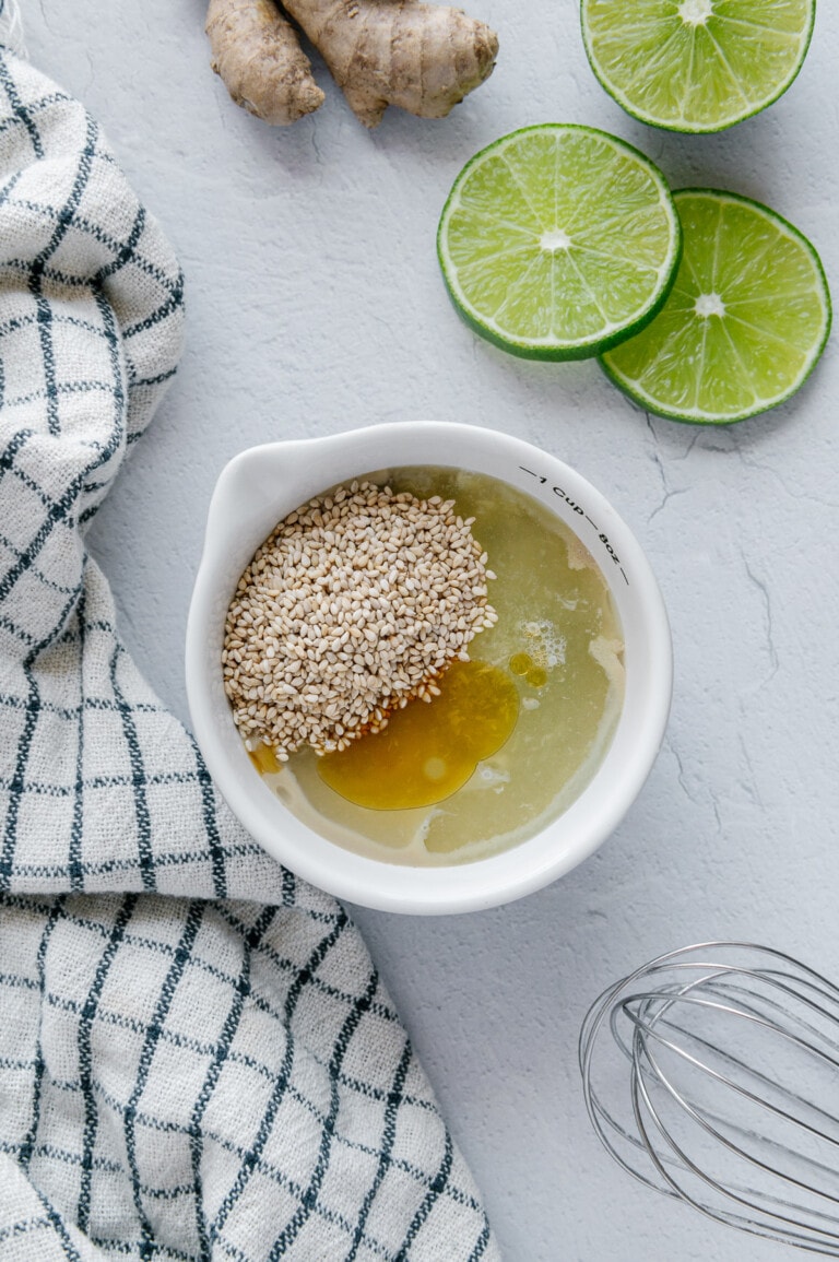 Easy 5-Minute Tahini Ginger Dressing - Eating by Elaine