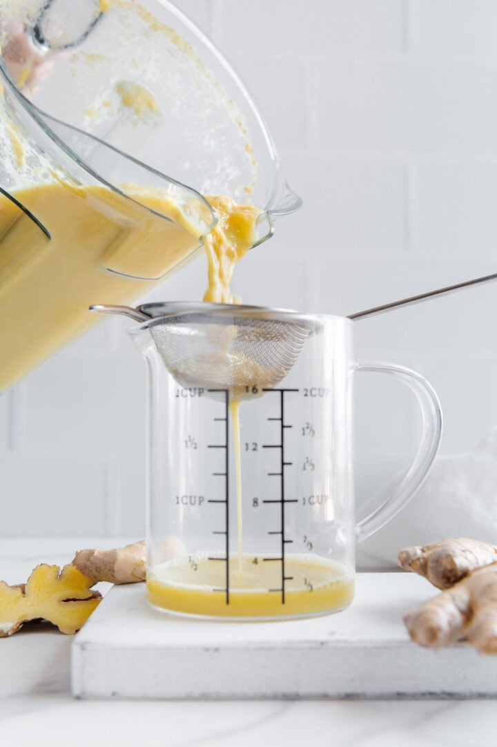 How to Make Ginger Juice (Blender or Juicer) - Eating by Elaine