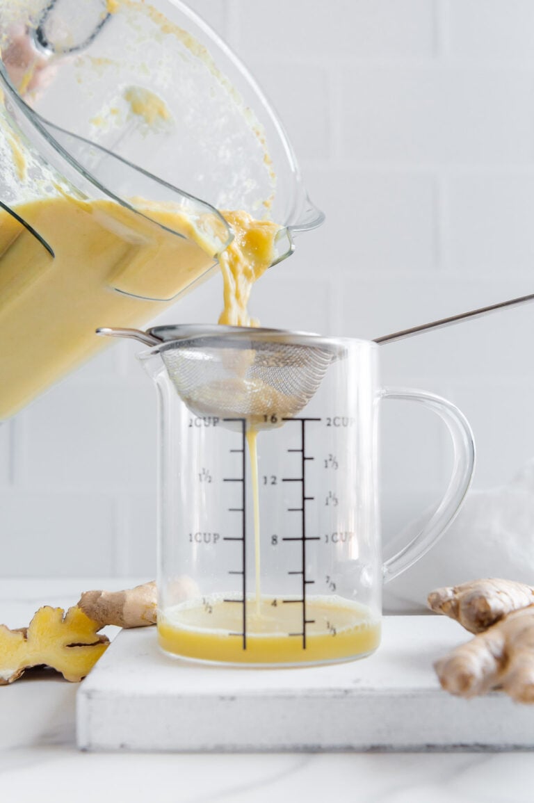 How to Make Ginger Juice (Blender or Juicer) - Eating by Elaine