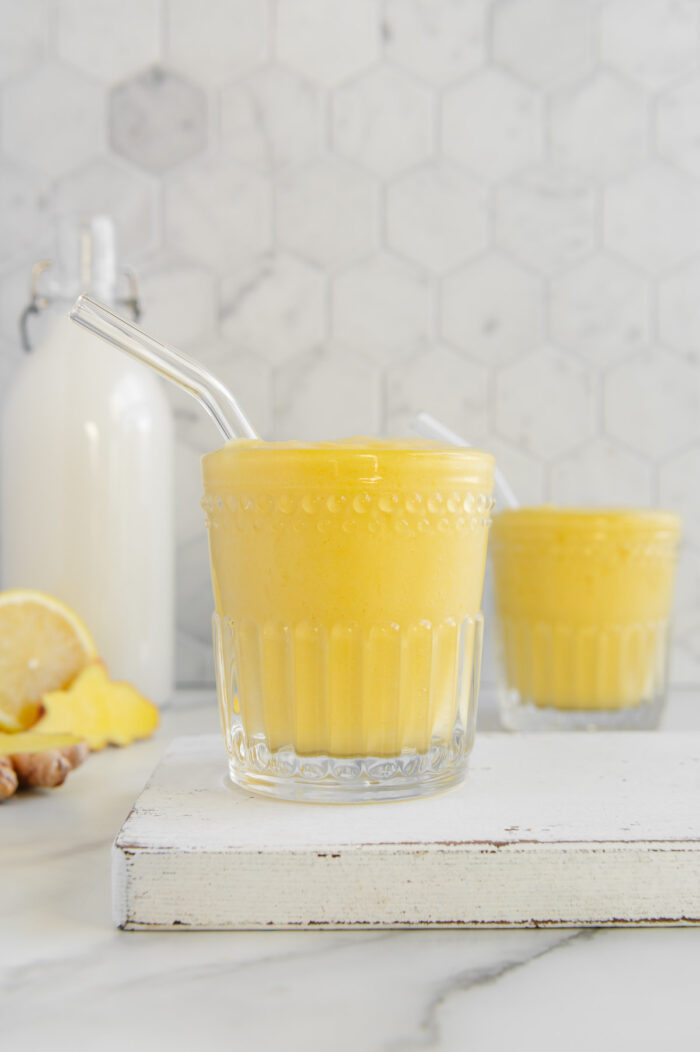 Immune-Boosting Ginger Smoothie with Lemon - Eating by Elaine